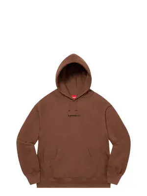 Supreme Number One Hooded Sweatshirt - Brown