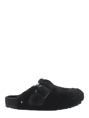 BIRKENSTOCK Boston Shearling-lined Mules - Black