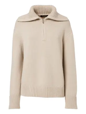 Loro Piana Parksville Cashmere Sweater - White