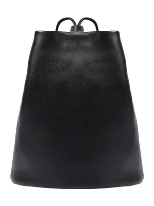 THE ROW Joe Leather Backpack - Black