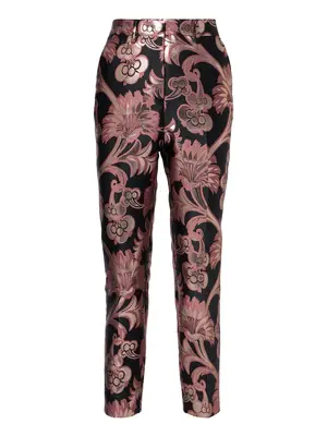 Etro Floral Jacquard Suit Trousers - Pink