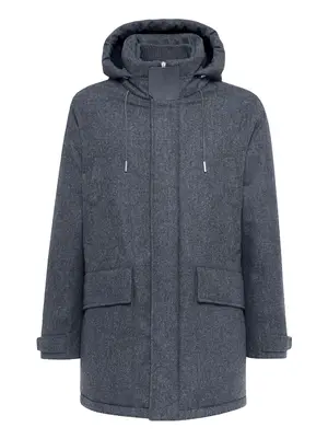 Zegna Wool Down Coat - Grey