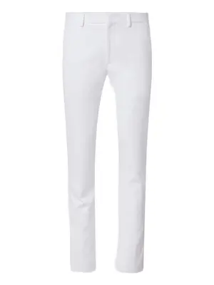 Zegna Comfort Mid-rise Cotton Chinos - White