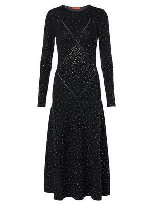Altuzarra Nelsons Embellished Midi Dress - Black