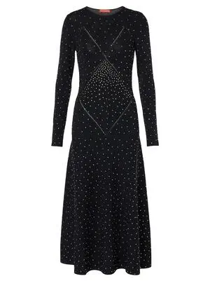 Altuzarra Nelsons Embellished Midi Dress - Black