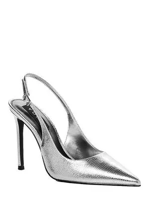 Aqua Taylr Slingback Pumps Silver
