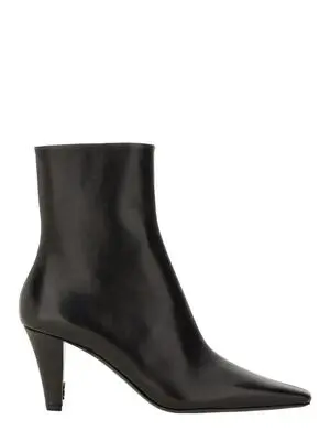 Saint Laurent Jill 75 Booties - Black