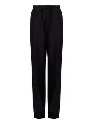 MAISON MARGIELA Drawstring Trousers - Black