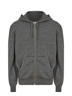MAISON MARGIELA Brushed Zipped Hoodie - Grey