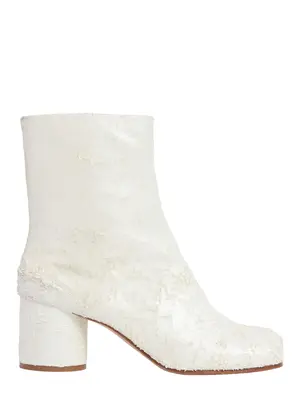 MAISON MARGIELA 60mm Tabi Ankle Boots - White