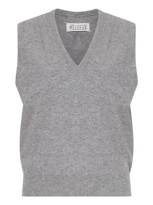 MAISON MARGIELA V-neck Vest - Grey