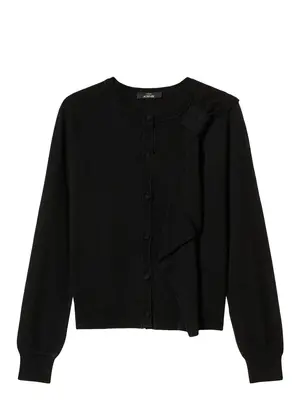 TWINSET Bow-detailing Knitted Cardigan - Black