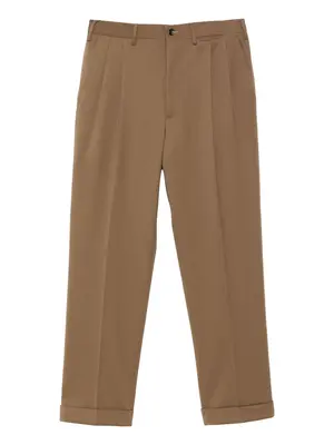 DELL'OGLIO Tapered Trousers - Green