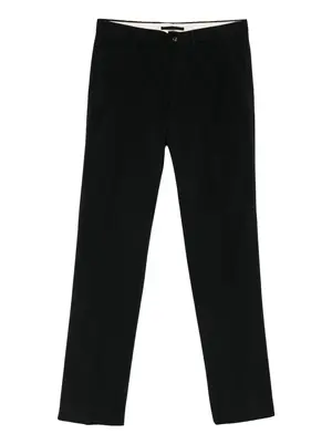 DELL'OGLIO Tapered Trousers - Black