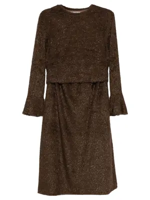 B+AB Glitter Detail Set Dress - Brown