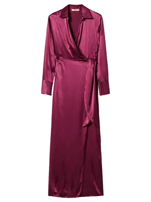 TWINSET Satin-finish Wrap Dress - Red