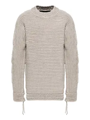 BORIS BIDJAN SABERI Boris Bidjan Saberi Hand-Knitted Jumper