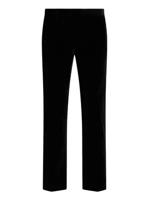 Etro Stretch Cotton Velvet Trousers - Black