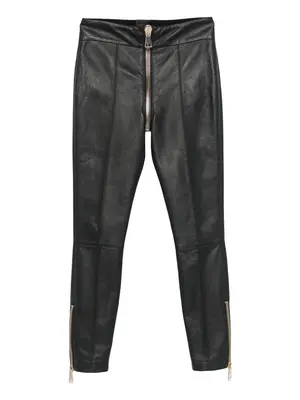 MITILIANE COUTURE Leather Trousers - Black