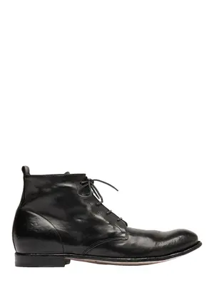 Officine Creative Leather Lace-up Boots - Black