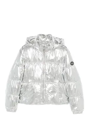 Michael Kors Metallic Puffer Jacket - Silver