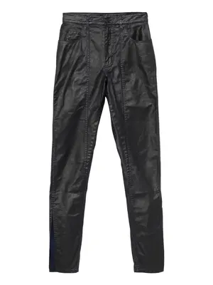 MUGLER Coated-finish Trousers - Blue