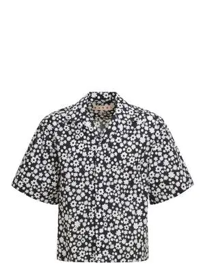 Marni All-over Floral Print Shirt - Black