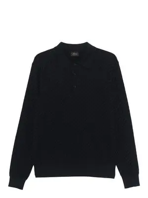 Brioni Trama Polo Shirt - Blue