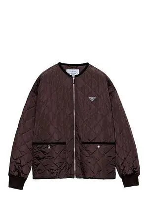 Prada Quilted Re-nylon Jacket - Brown