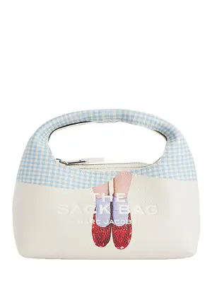 Marc Jacobs Marc Jacobs The Sack Bag Mini Top-Handle Bag White Multi
