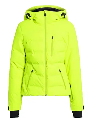 Aztech Mountain Nuke Quilted Hooded Down Ski Jacket - Bright Yellow
