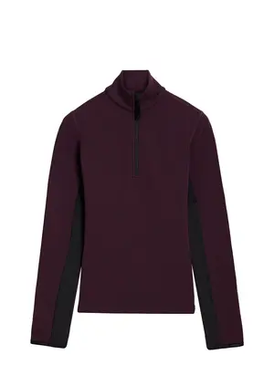 Aztech Mountain Performance Ripstop Paneled Fleece Base Layer Grape