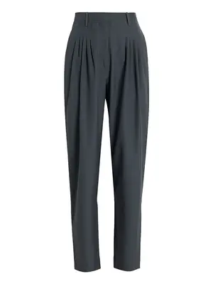 Co Pleated Tapered Wool Pants - Charcoal