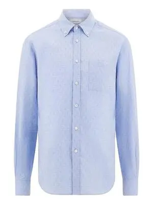 FERRAGAMO Monogram Shirt - Blue