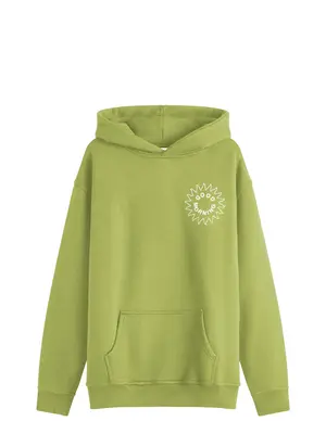 GOOD MORNING TAPES Sun Logo Hoodie - Leaf