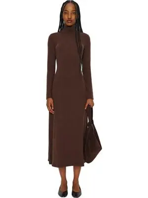 REFORMATION Cory Knit Midi Dress - Mole
