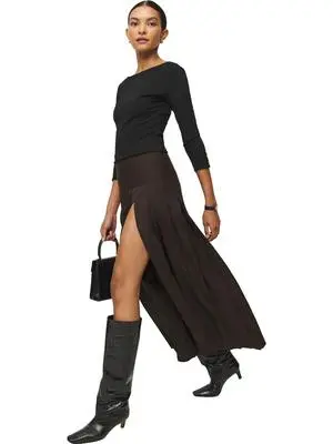 REFORMATION Nancy Maxi Skirt Mole