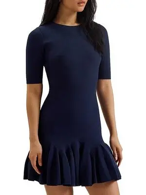 Ted Baker London Alzann Mini Skater Dress Navy