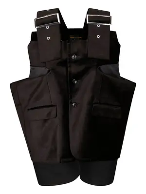 Comme Des Garçons Button-up Jacket - Black