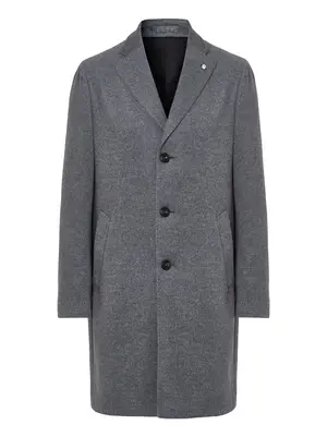 LUIGI BIANCHI MANTOVA Single-breasted Coat - Grey