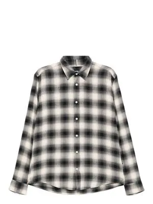 BOSS Plaid Long-sleeves Shirt - Grey