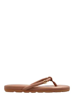 GIANVITO ROSSI Juno Flip Flops - Neutrals