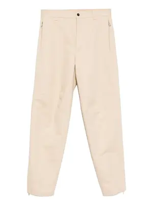 LANVIN Zipped Hem Tapered Trousers - Neutrals