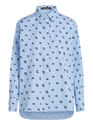 KARL LAGERFELD Karl Lagerfeld Icon Monogram Shirt