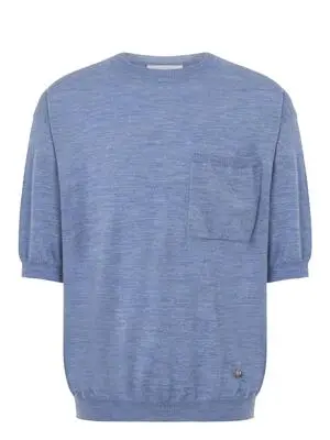 Moschino Fine-knit T-shirt - Blue