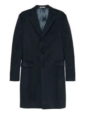 CORNELIANI Corneliani Brushed-Effect Mid-Length Coat
