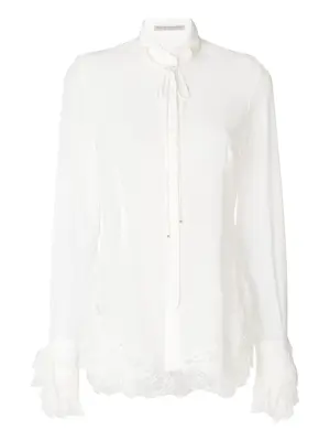 Ermanno Scervino Lace Frill Blouse - White