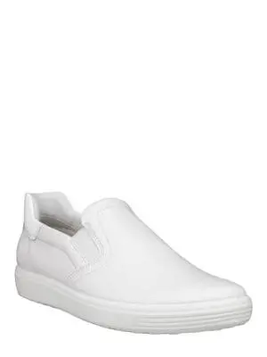 Ecco Soft 7 Slip-on Sneaker - White/ Patent White