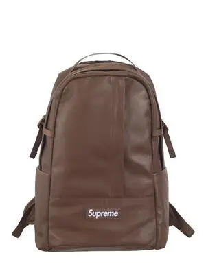Supreme Leather Backpack Brown