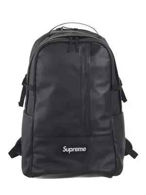Supreme Leather Backpack - Black
